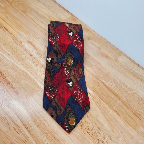 Mickey Inc | Accessories | Mickey Inc Tie Classic Red Blue Tan ...